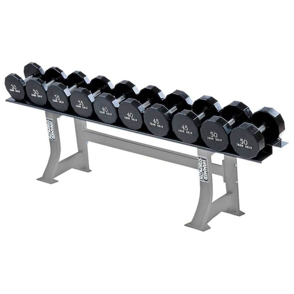 Hammer Strength Single Tier Dumbbell Rack | Used Gym Equipment