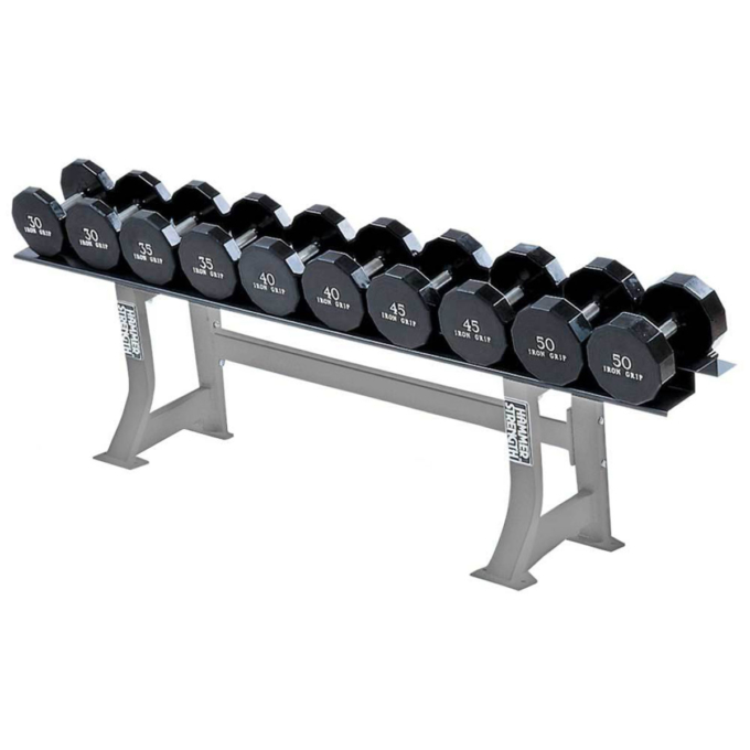 Hammer Strength Single Tier Dumbbell Rack | Used Gym Equipment